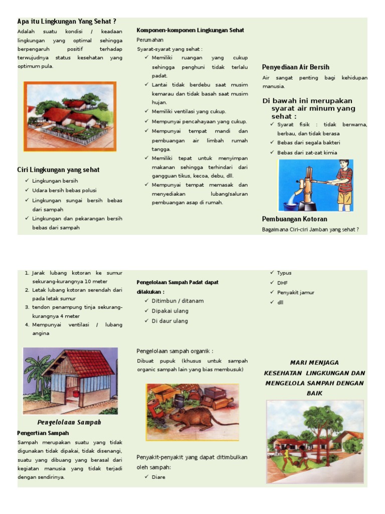 Leaflet Kesehatan Lingkungan | PDF