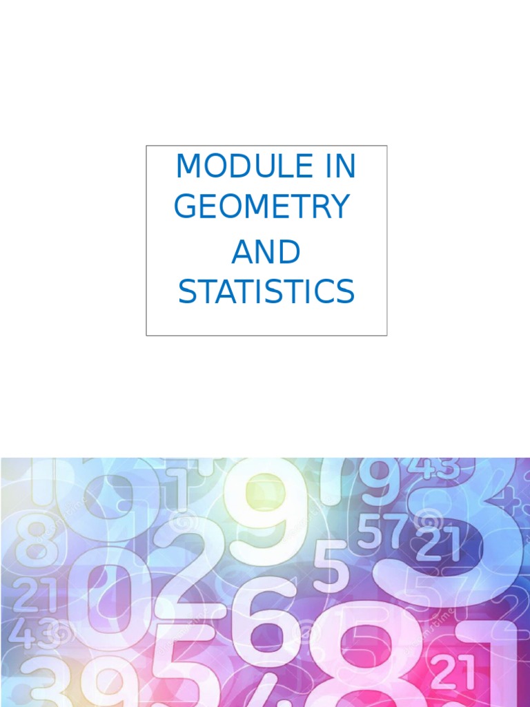 Module in Geometry AND Statistics | PDF