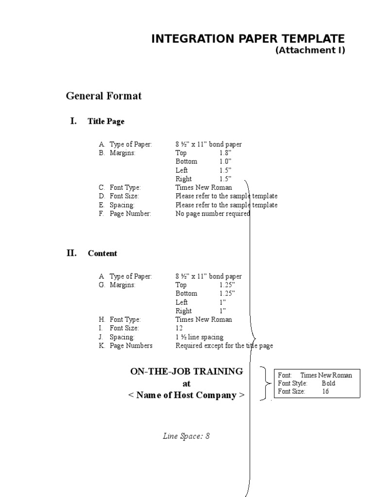 Integration Paper Template | PDF