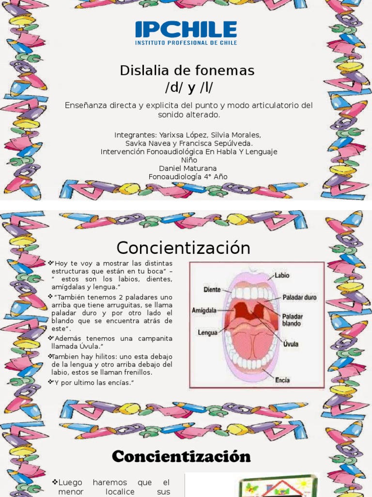 Dislalia Fonemas D y L | Sílaba | Habla