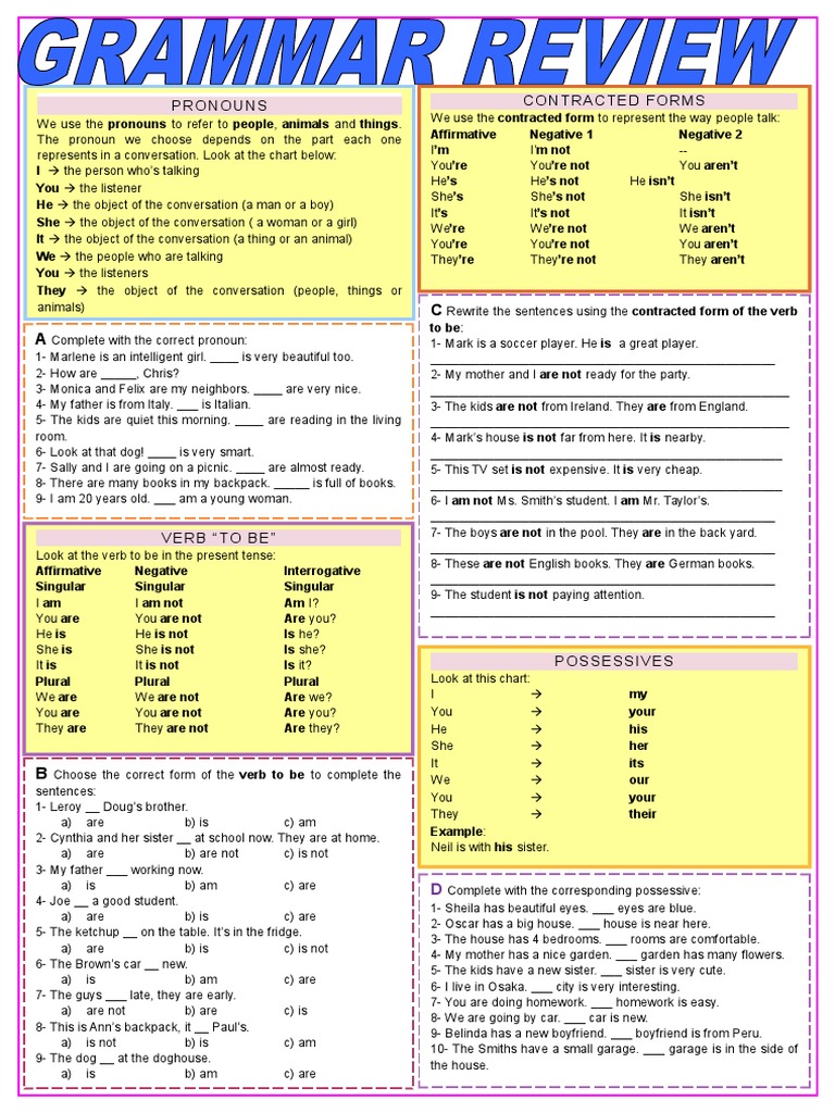 Repaso de Gramc3a1tica | PDF | Plural | Grammatical Number