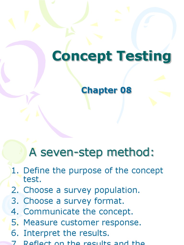 Chapter 08 Concept Testing | PDF | Survey Methodology | Concept