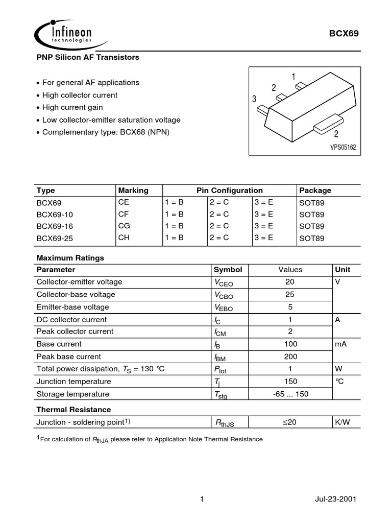 Data Sheet | PDF | Bipolar Junction Transistor | Electrical Equipment