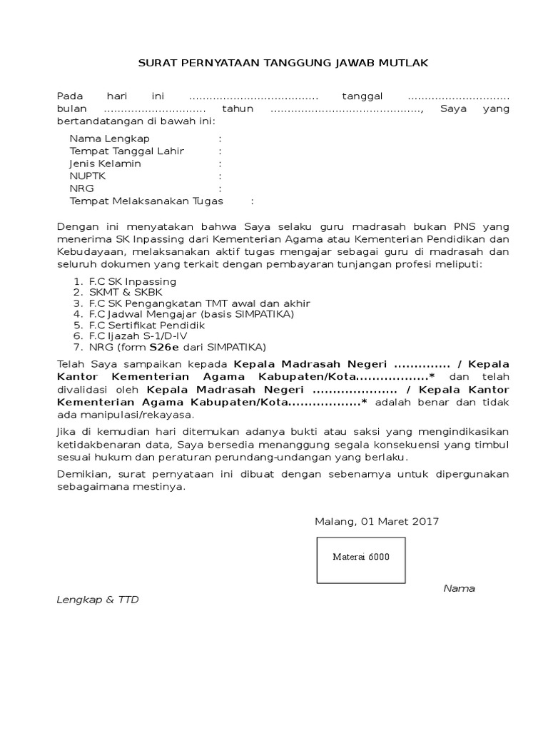 Format SPTJM Guru | PDF