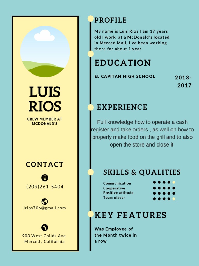 Light Blue Text Minimalist Resume | PDF | Career & Growth
