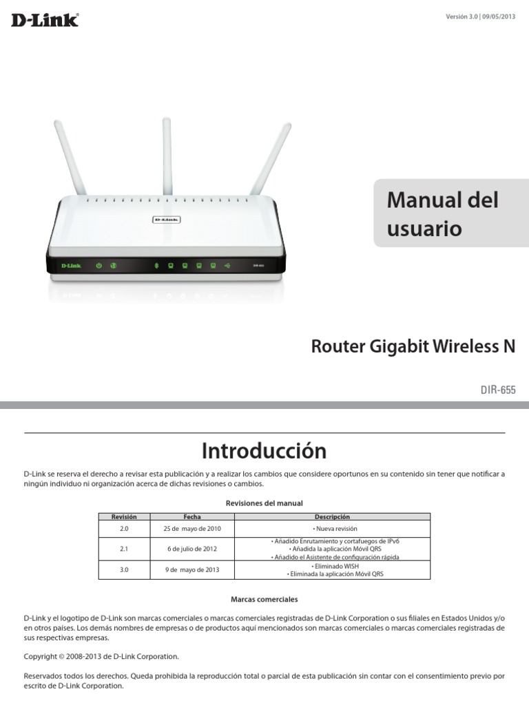 DIR-655 - Manual - v3.00 (ES) PDF | PDF | Tecnología