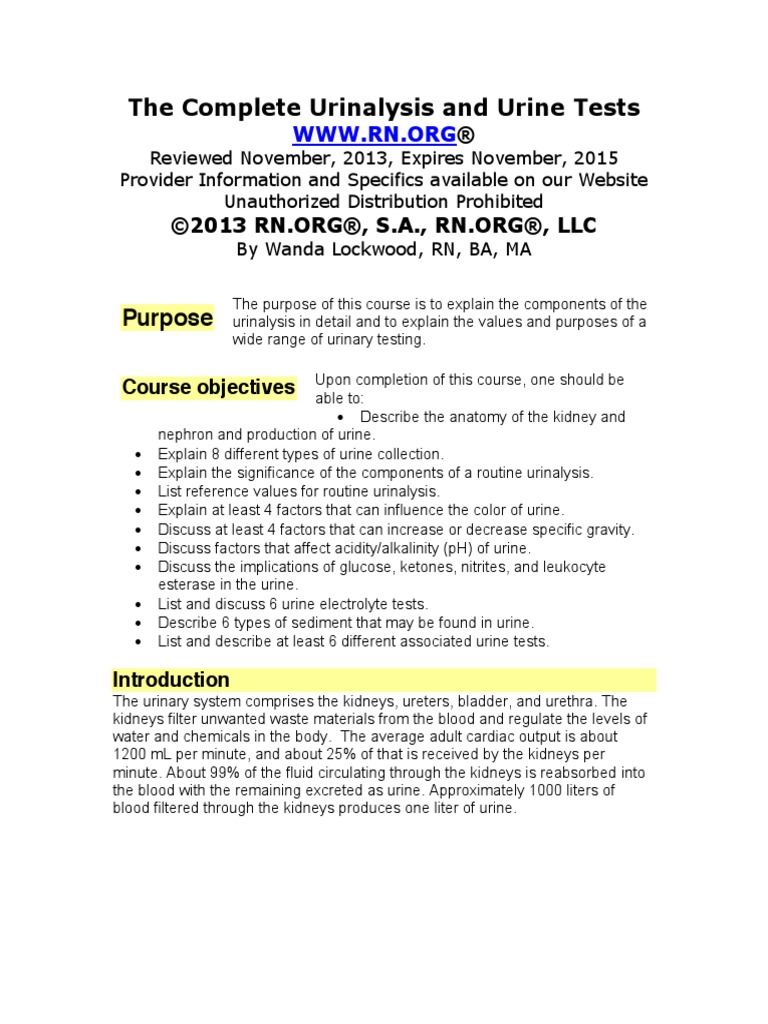 Complete Urinalysis and Urine Test-2 | Kidney | Urine