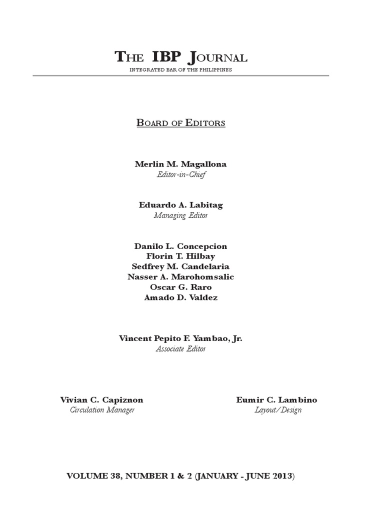Ibp-Journal Revisiting The Law On Search and Seizures PDF | PDF