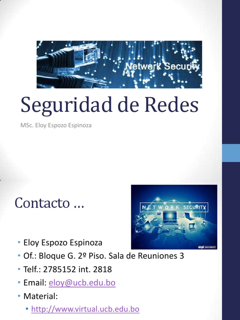 Seguridad de Redes Introduccion | PDF | Cortafuegos (informática) | Red ...
