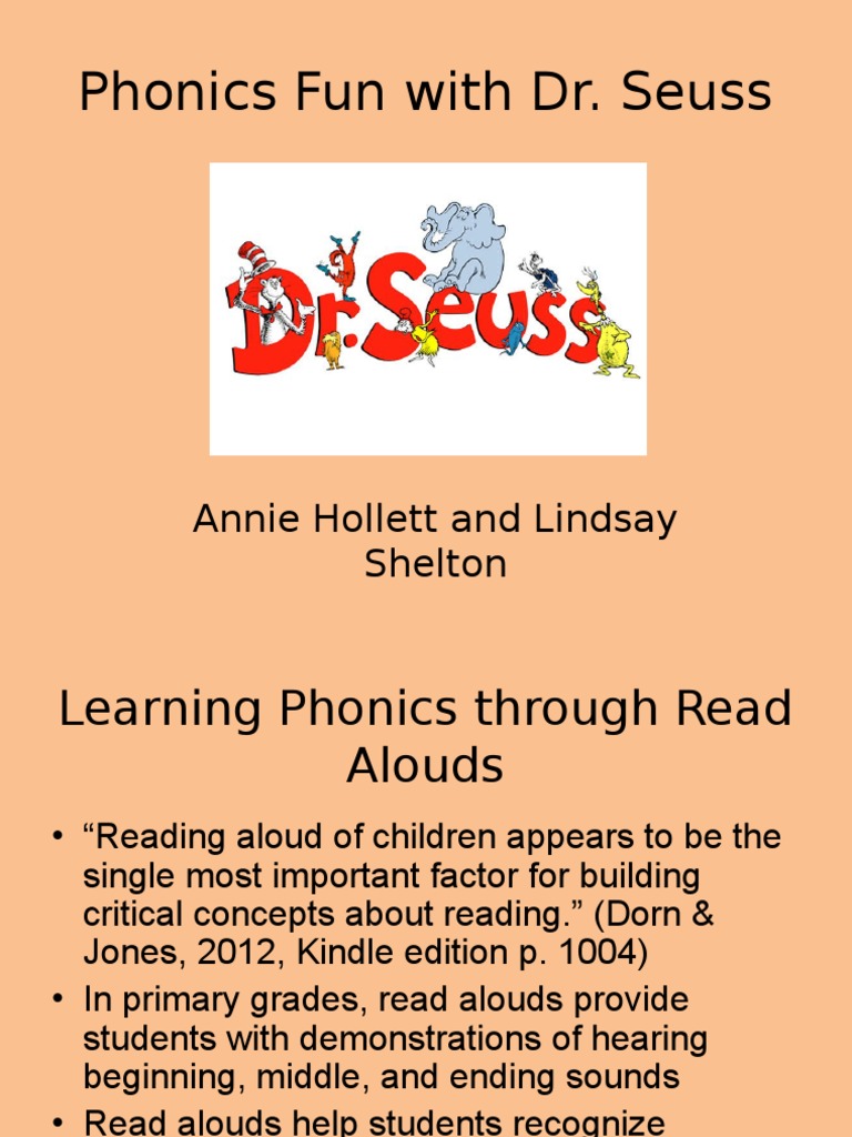 Dr. Seuss | PDF | Phonics | Reading (Process)