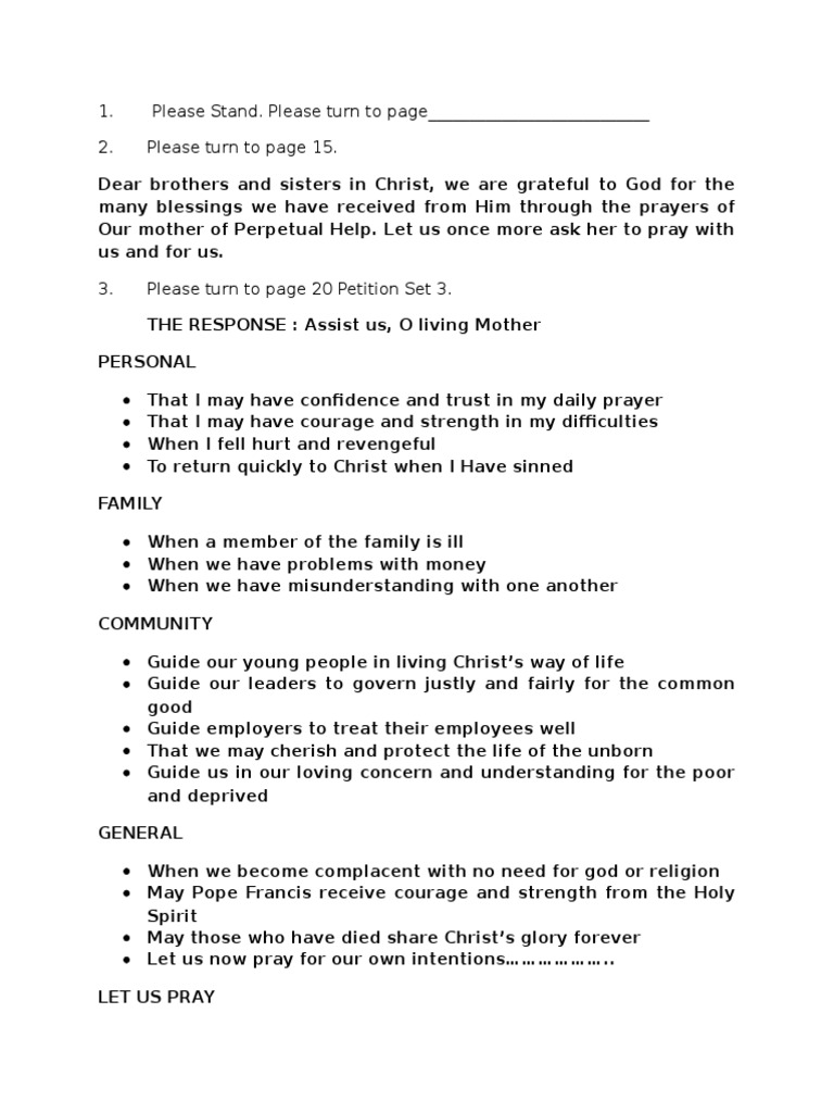 Novena Petition Set 3 | PDF | Mary, Mother Of Jesus | Prayer