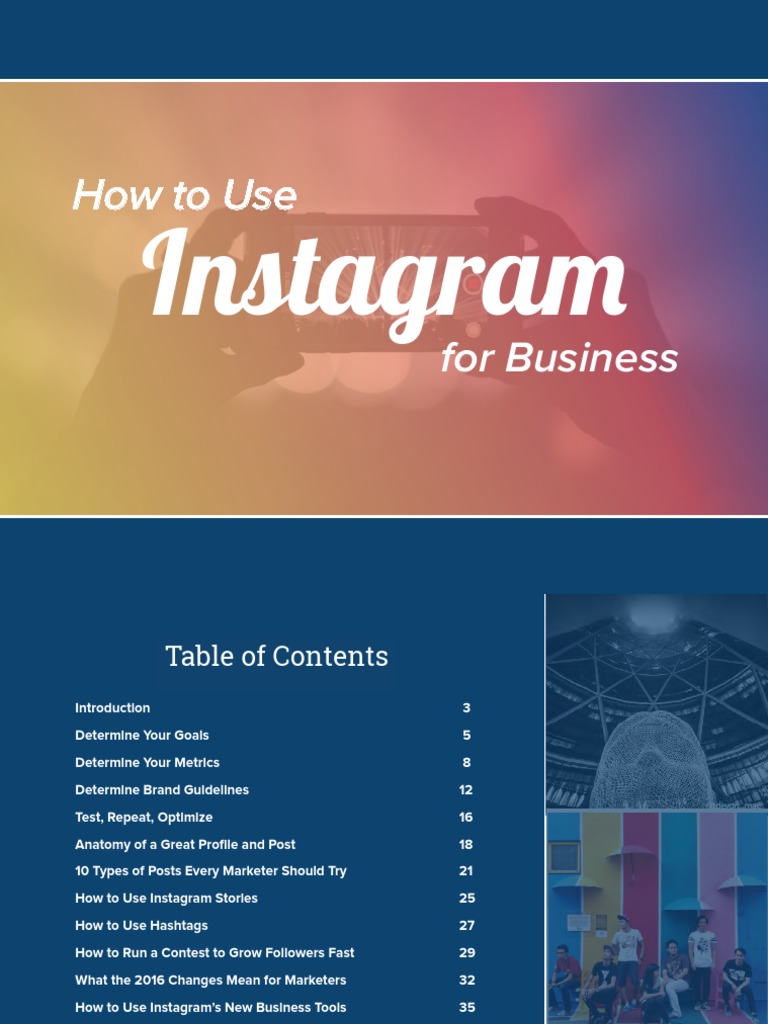 How To Use Instagram For Business | PDF | Instagram | Facebook