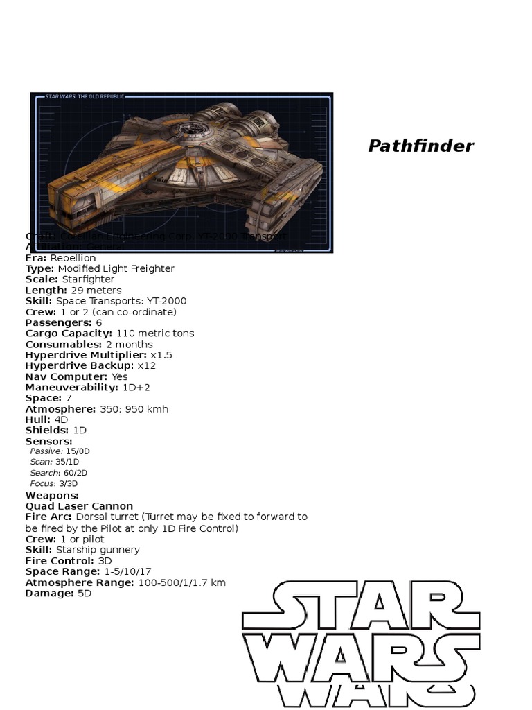 Pathfinder (YT-2000 Light Freighter) | PDF