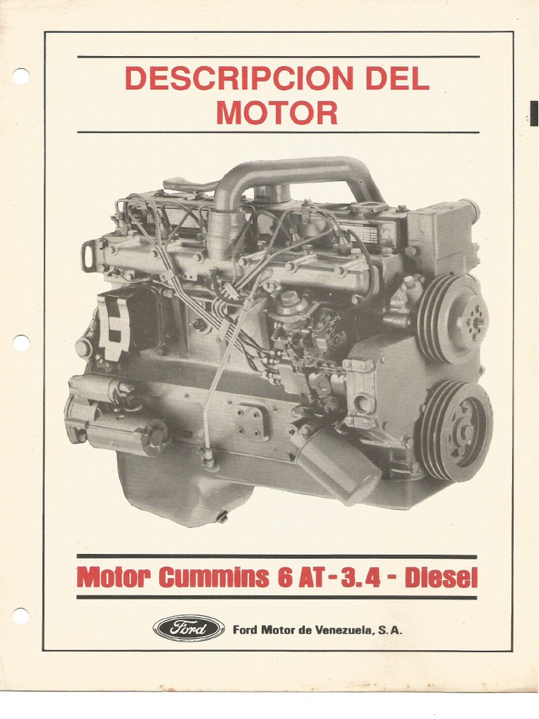 Motor Cummis 6AT 3.4 Diesel | Fabricantes de vehículos de motor ...