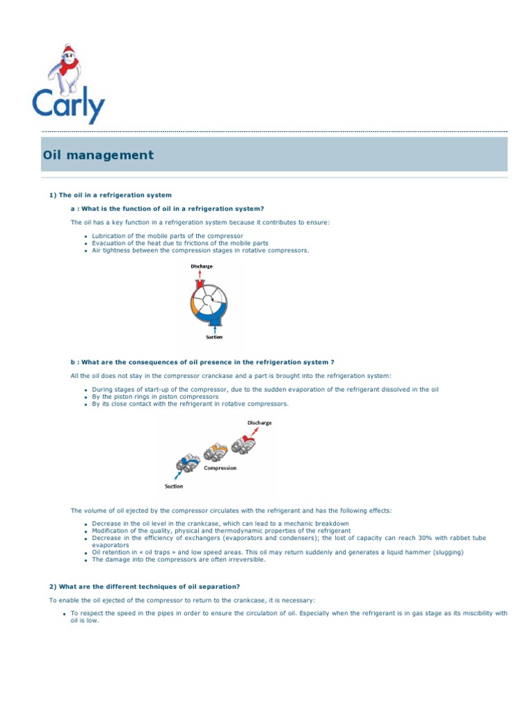 Carly - Oil Management | PDF | Gas Compressor | Centrifugation