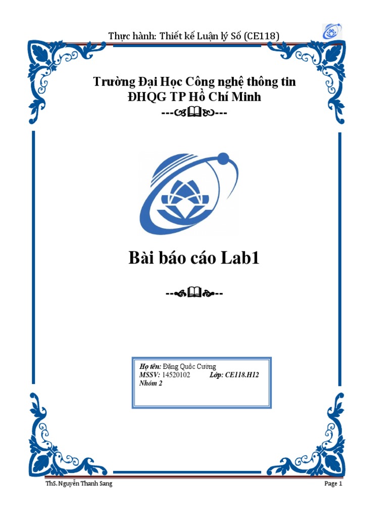 Lab1 - Mach Dem Song Song | PDF