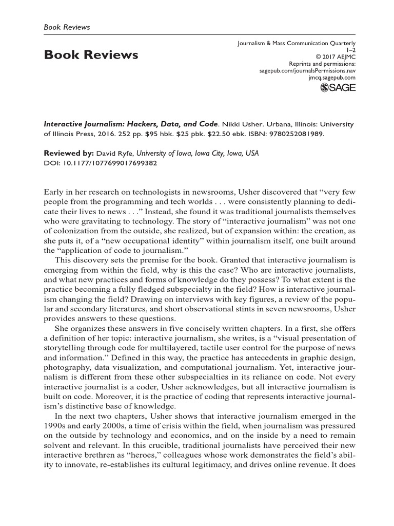 Interactive Journalism: Hackers, Data, and Code | PDF | Journalism ...