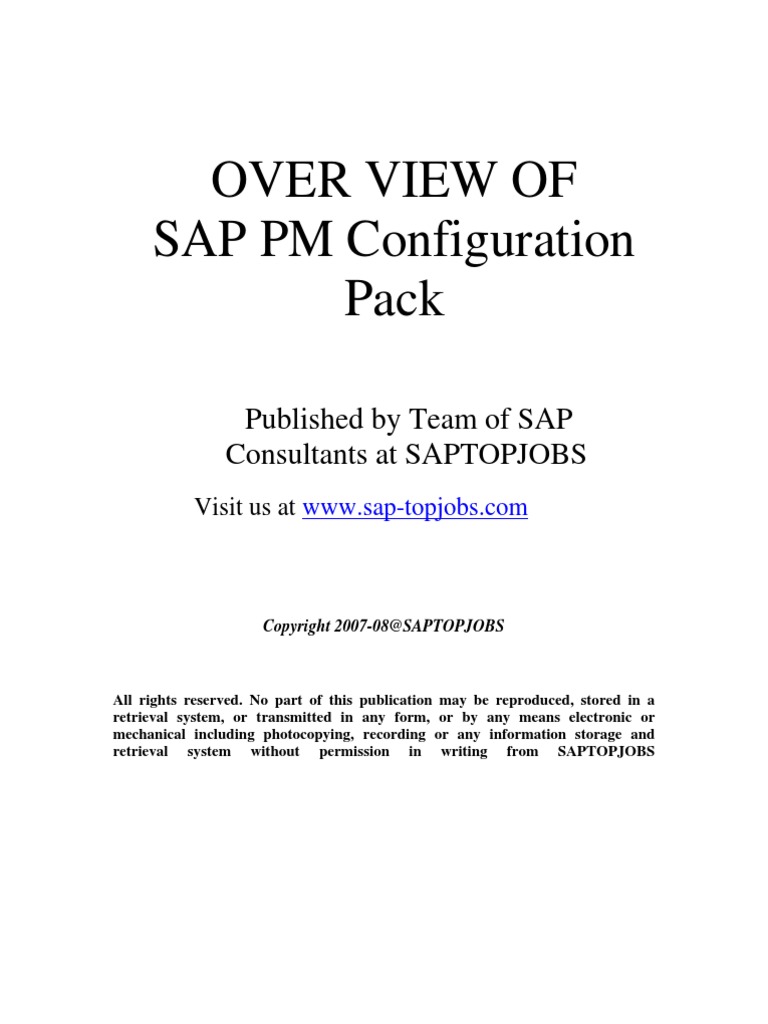 Sap Pm Module Pdf Computing Computing And Information Technology 3897