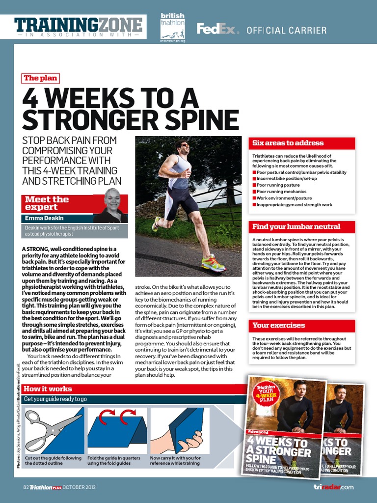 4 Weeks To A Stronger Spine: Training | PDF