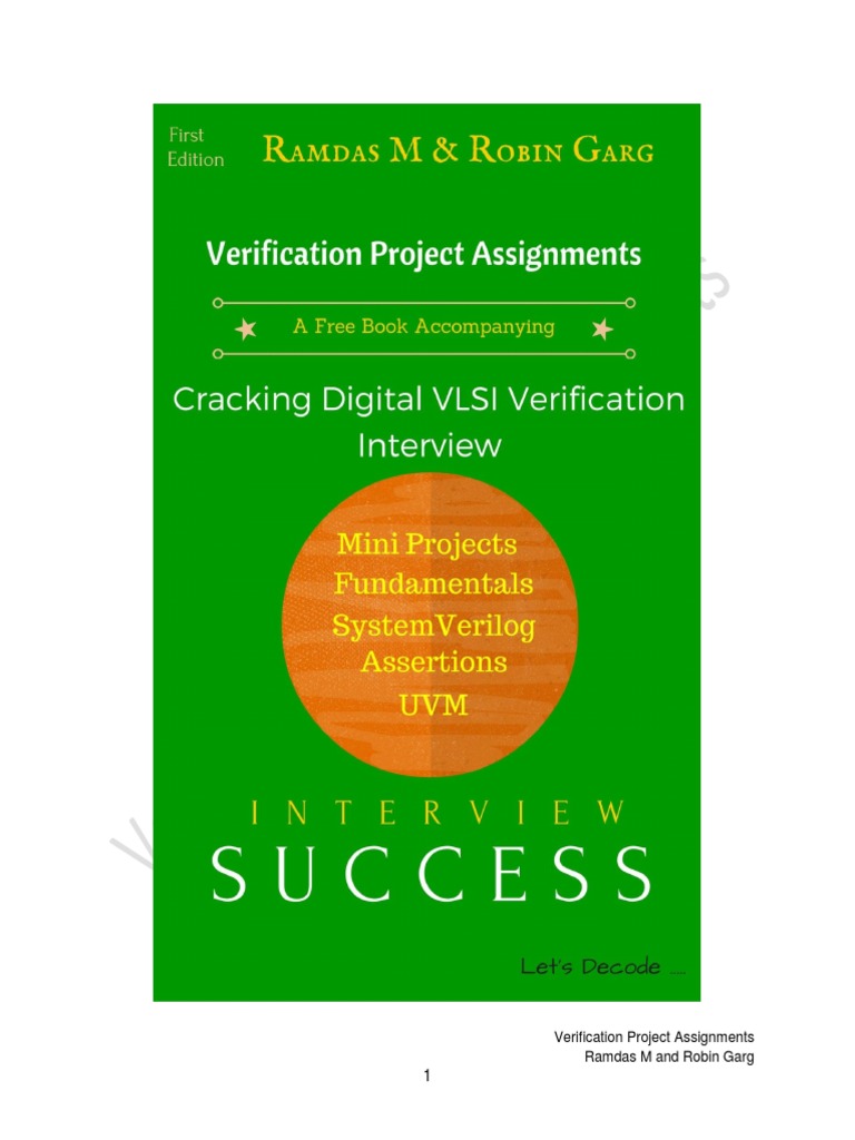Verification Project Assignments Mar 15 Pdf Computer Engineering Telecommunications