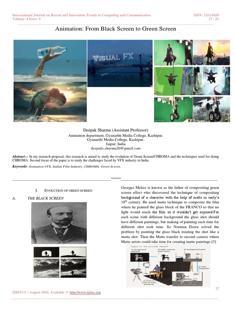 Animation: From Black Screen To Green Screen | PDF