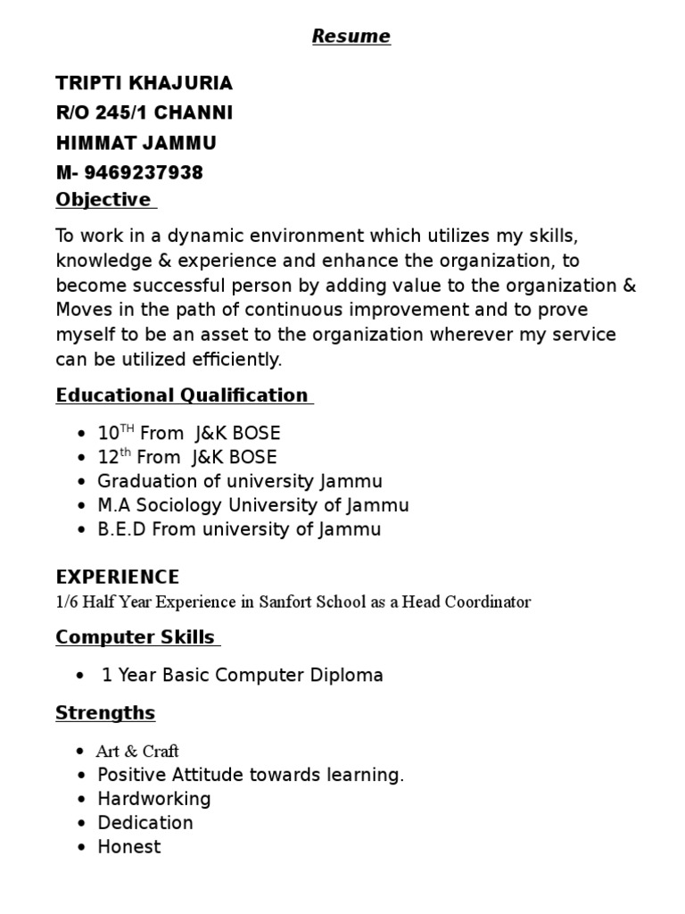 Sam Resume | PDF