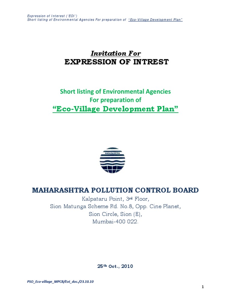 Eco-Village Development Plan | PDF | Sustainability | Economic Development