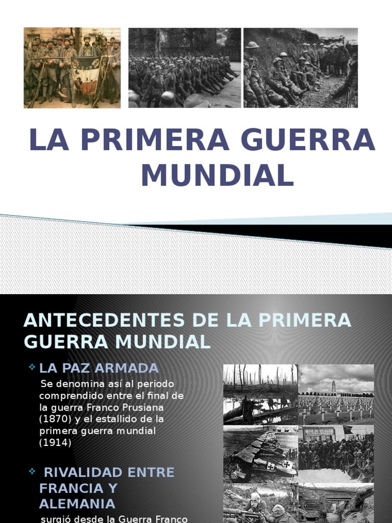 Causas y fases de la Primera Guerra Mundial | PDF | Primera Guerra ...
