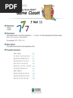 National Number Knockout: X X X X X X X X | PDF