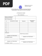 Rwac Template For Assessment | PDF