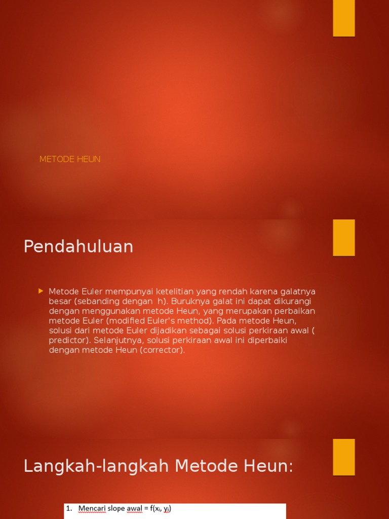 Metnum Metode HEUN | PDF | Metode & Bahan Ajar