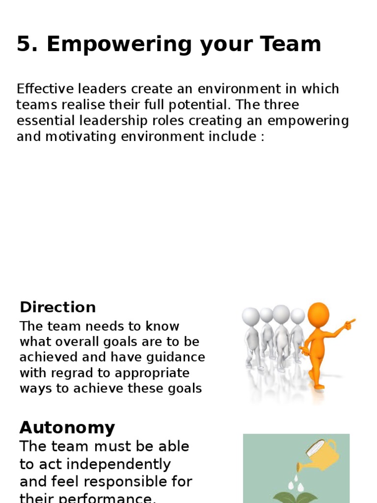 Empowering Teams: Leadership Guide | PDF | Empowerment | Leadership