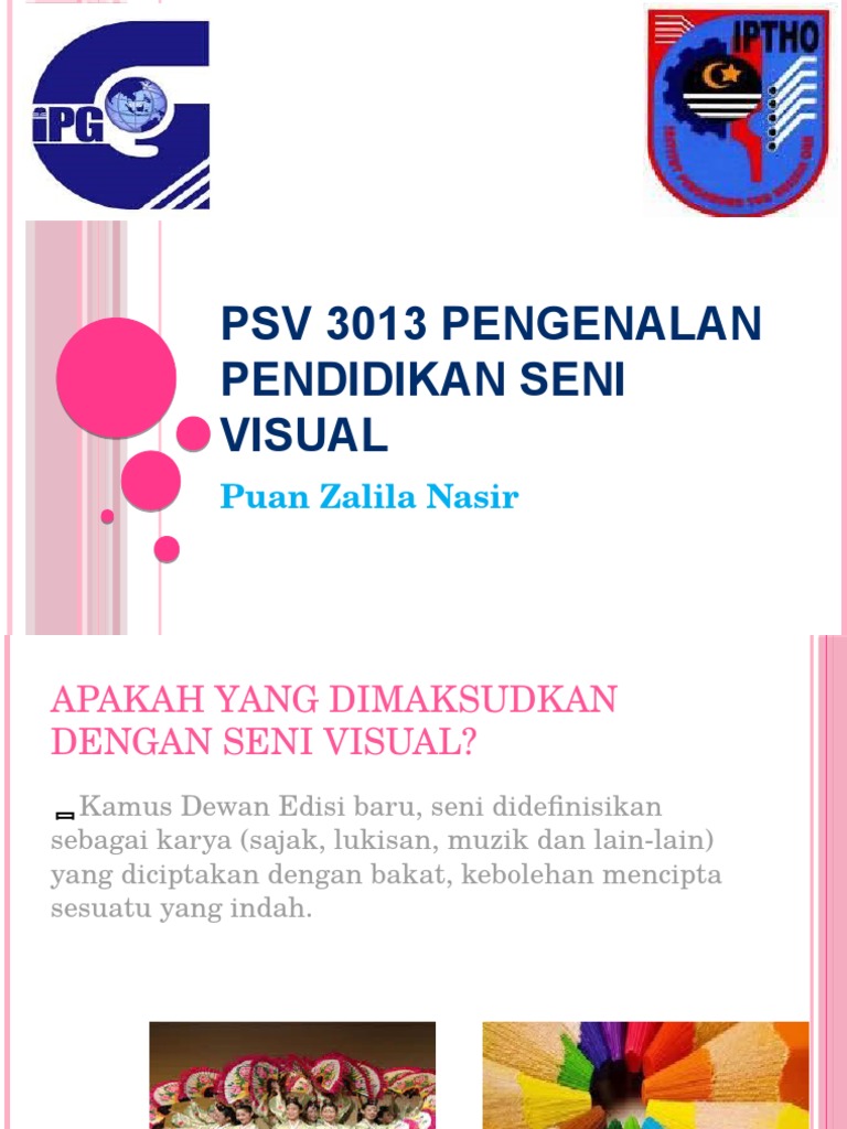 PSV 3013 Pengenalan Pendidikan Seni Visual | PDF | Ilmu Sosial | Seni