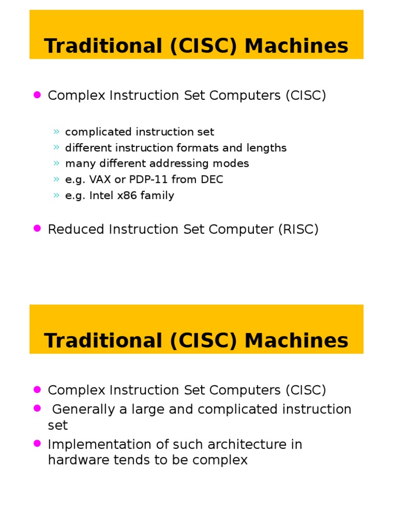 CISC | PDF | Instruction Set | Integer (Computer Science)
