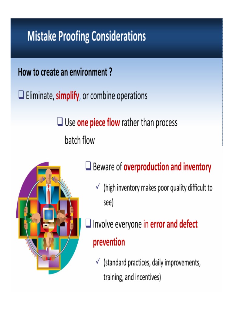 Mistake Proofing - Considerations | PDF