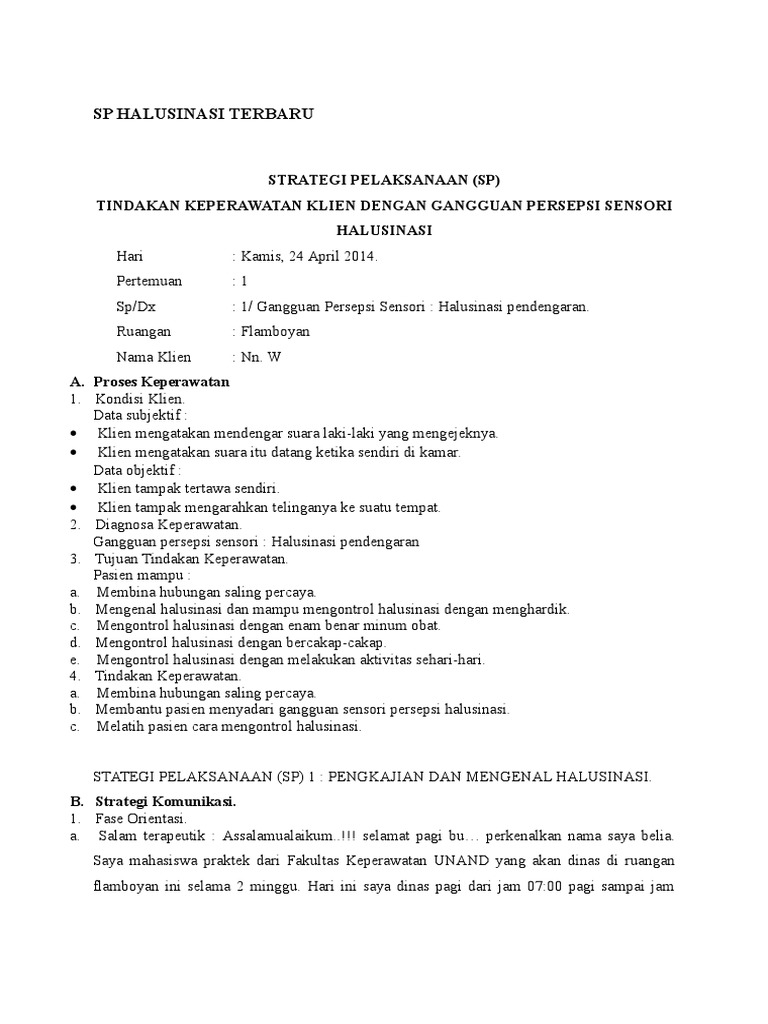 SP Halusinasi Terbaru 1 | PDF