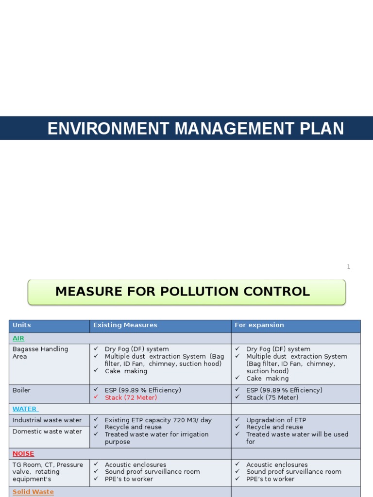 Environment Management Plan | PDF | Exhaust Gas | Air Pollution