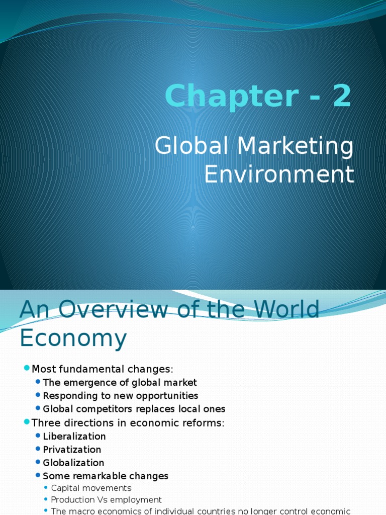 Global Marketing Environment | PDF | World Trade Organization ...