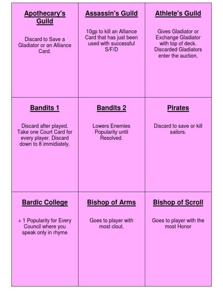 Alliance Cards Format | Download Free PDF | Unrest | Violence