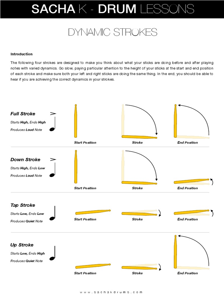 Stick Technique - Dynamic Strokes PDF | PDF