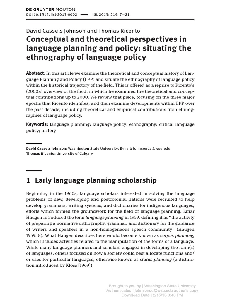 Ricento & Cassels - Conceptual - and - Theoretical - Perspectives On ...