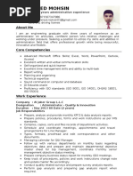 Document Controller CV Format | PDF | Microsoft Excel | Computing