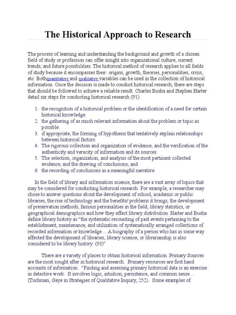 Historical Research Process Insights | PDF | Science | Epistemology