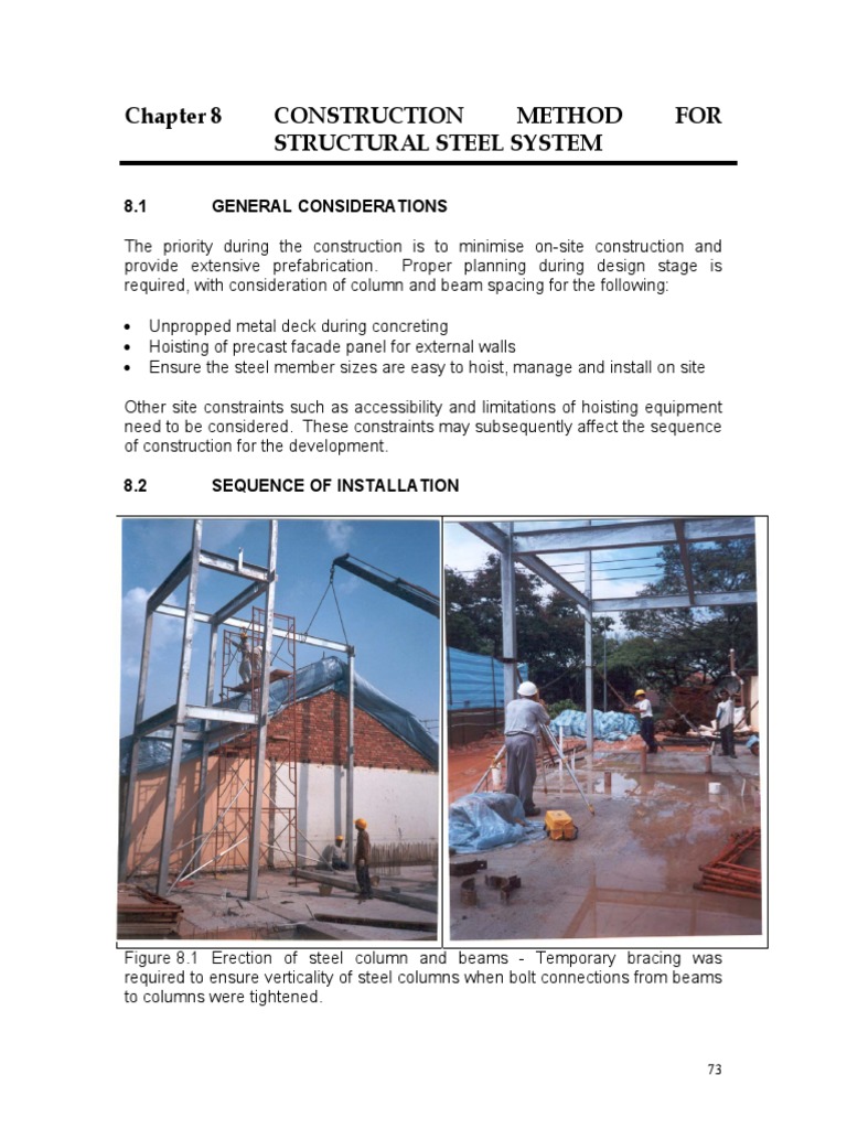 Steel Construction Methods Overview | PDF | Computers | Technology ...