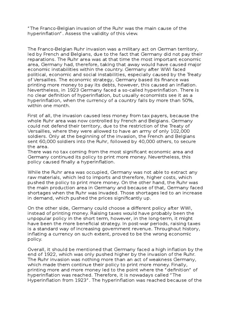 The Hyperinflation 1924 | PDF | Hyperinflation In The Weimar Republic ...