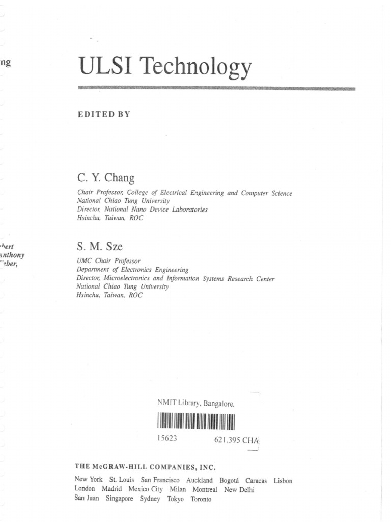ULSI Technology Chapter01 | PDF
