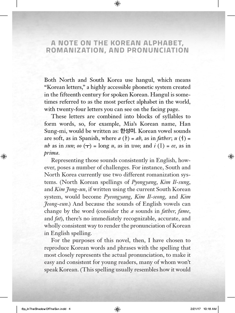 Korean Alphabet and Romanization Guide | PDF | North Korea | World Politics