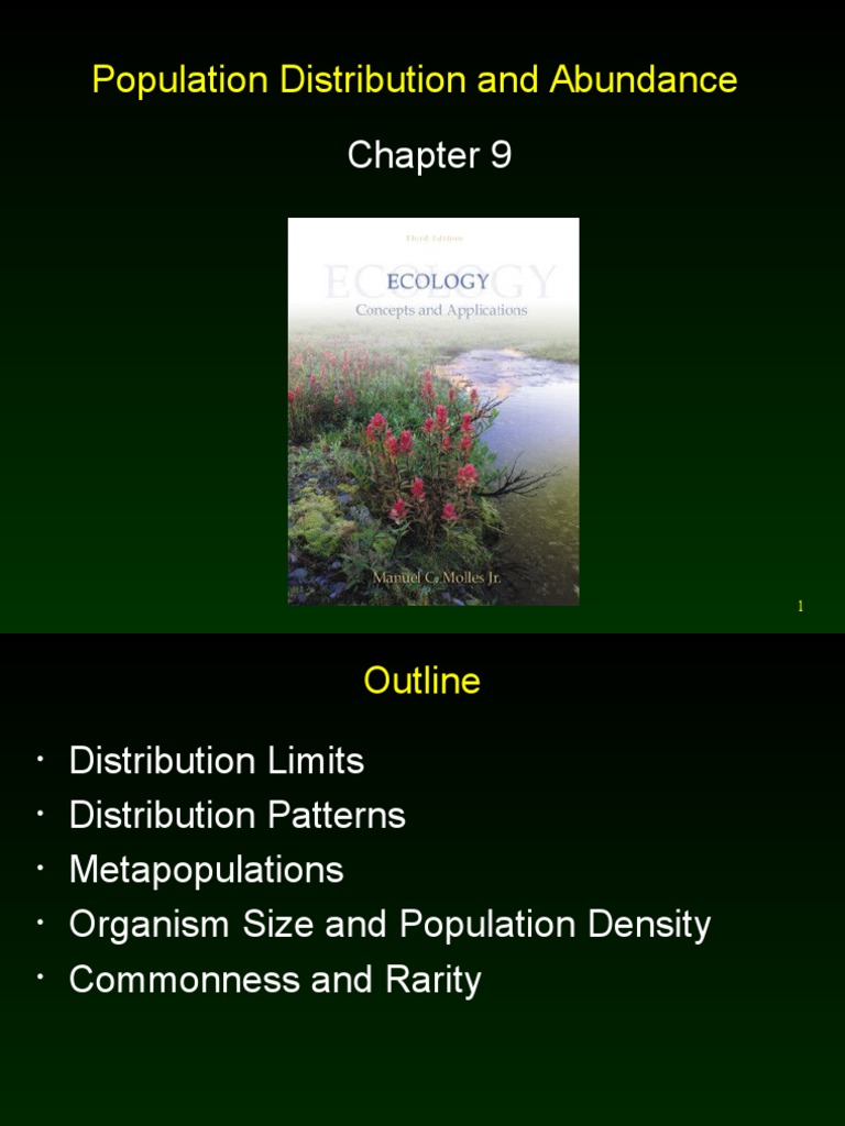 Chap9 Distribution and Abundance | PDF | Climate | Habitat