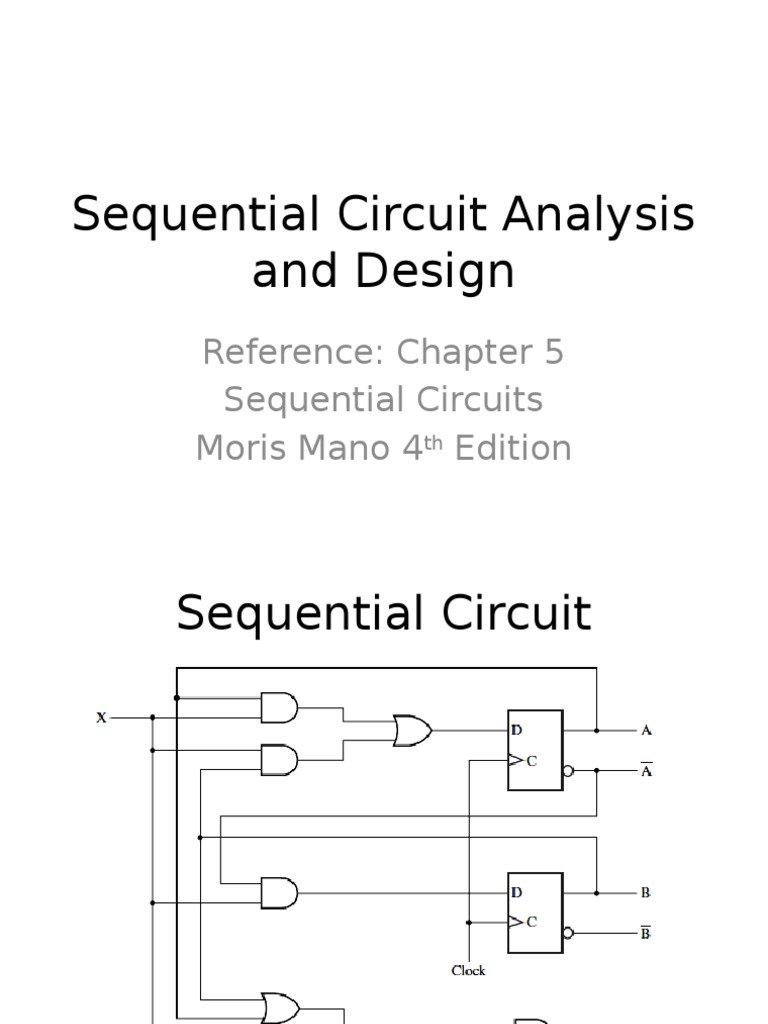 Lecture 20 - Sequential Circuit Analysis&Design | PDF