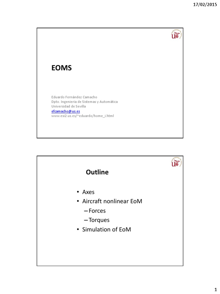 Tema 3a - Eoms | PDF | Dynamics (Mechanics) | Space
